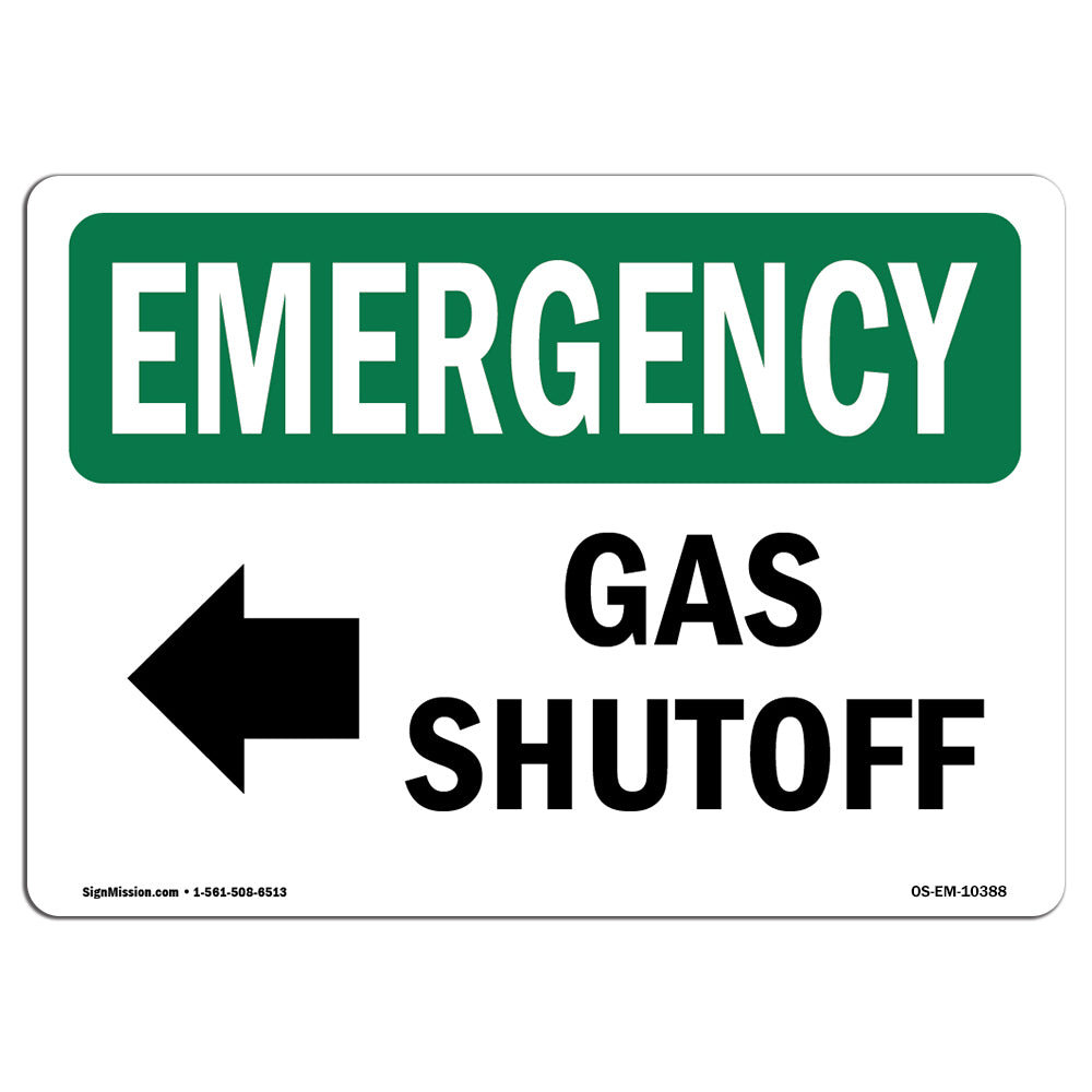 SignMission Gas Shutoff Sign | Wayfair