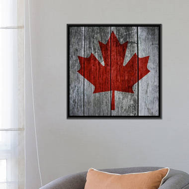 Designocracy Flag of Canada Rustic Wooden Wall Décor - Wayfair Canada