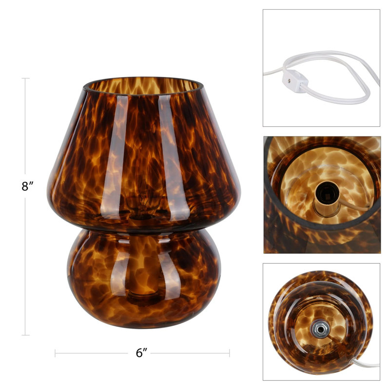 Wrought Studio Dakesha Glass Table Lamp | Wayfair