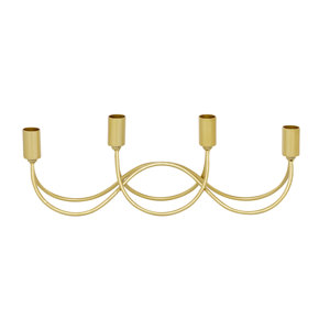 Cosmoliving By Cosmopolitan Gold Metal Contemporary Candelabra ...