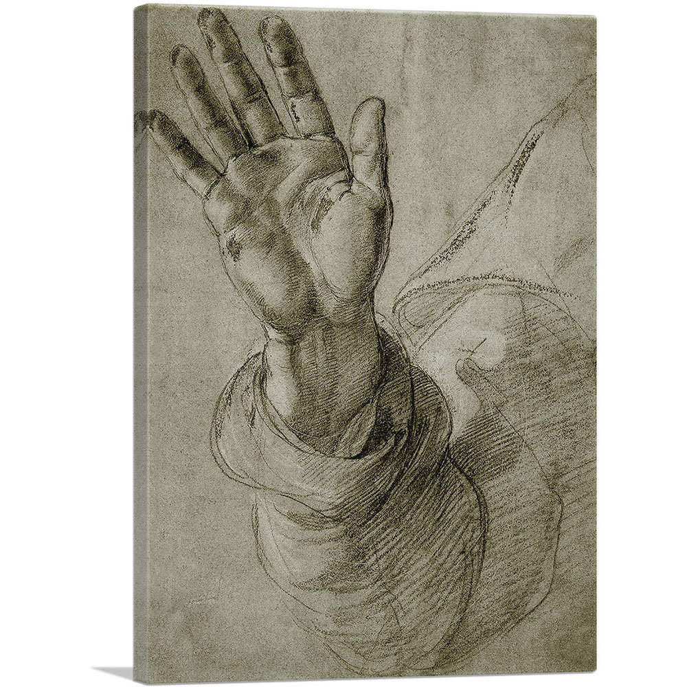 ARTCANVAS Upraised Right Hand, With Palm Facing Outward 1520 by Raphael ...