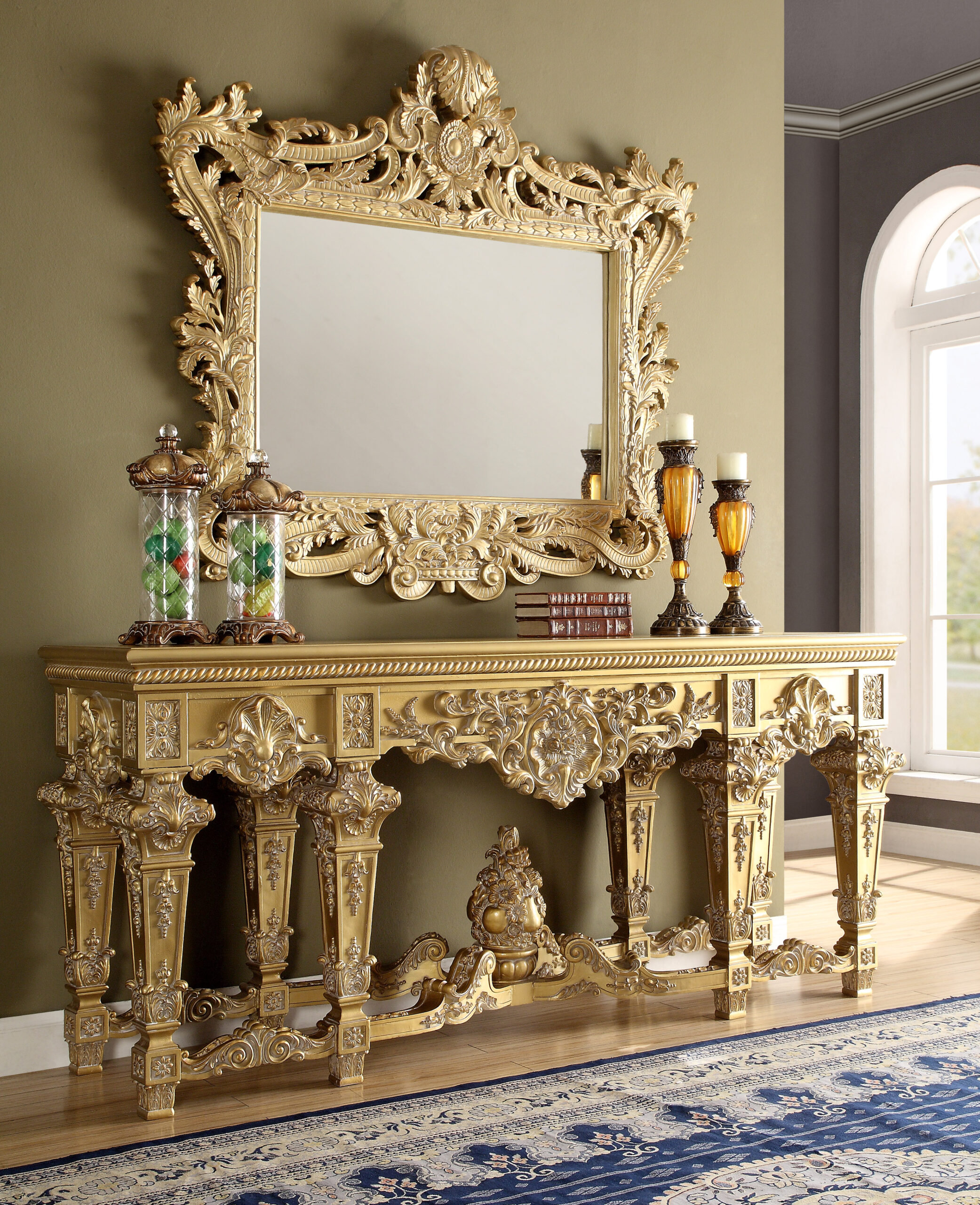 Direct Marketplace 24'' Console Table and Mirror Set | Wayfair