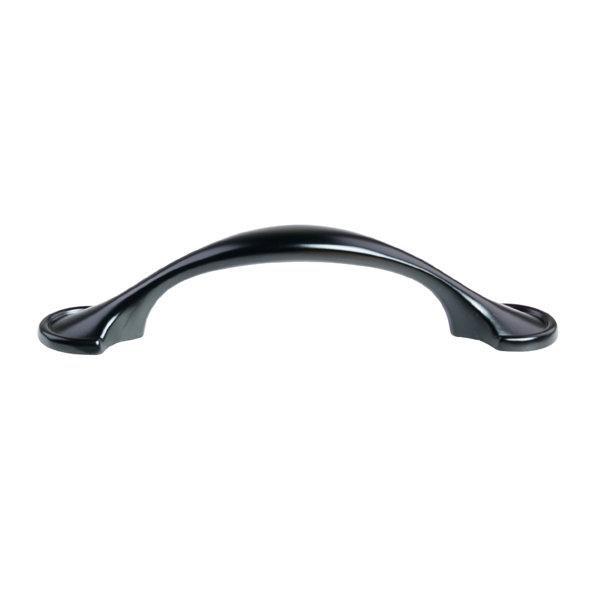 South Main Hardware Traditional Curved Rounded-Foot Handle 3" Center to ...