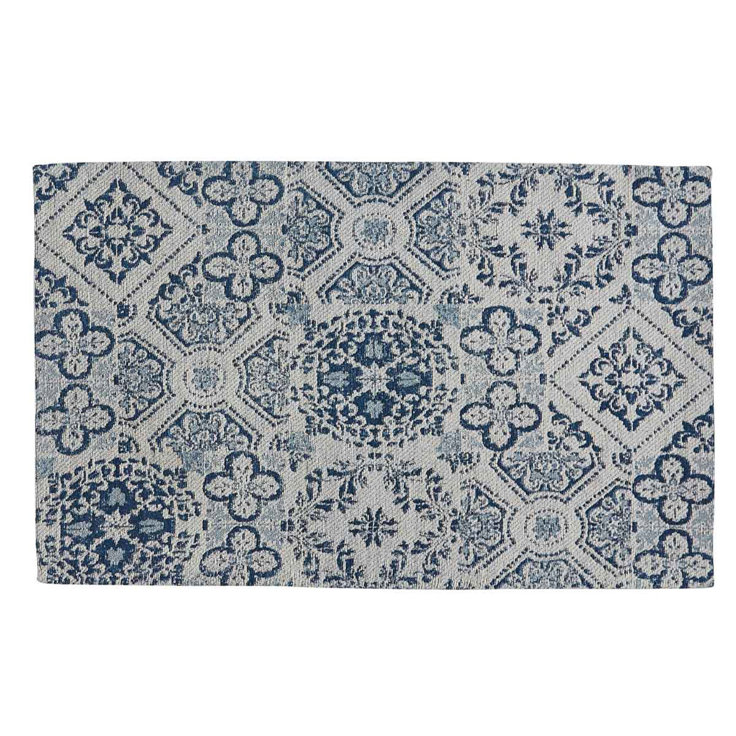 Bungalow Rose Delft Tile Rug | Wayfair