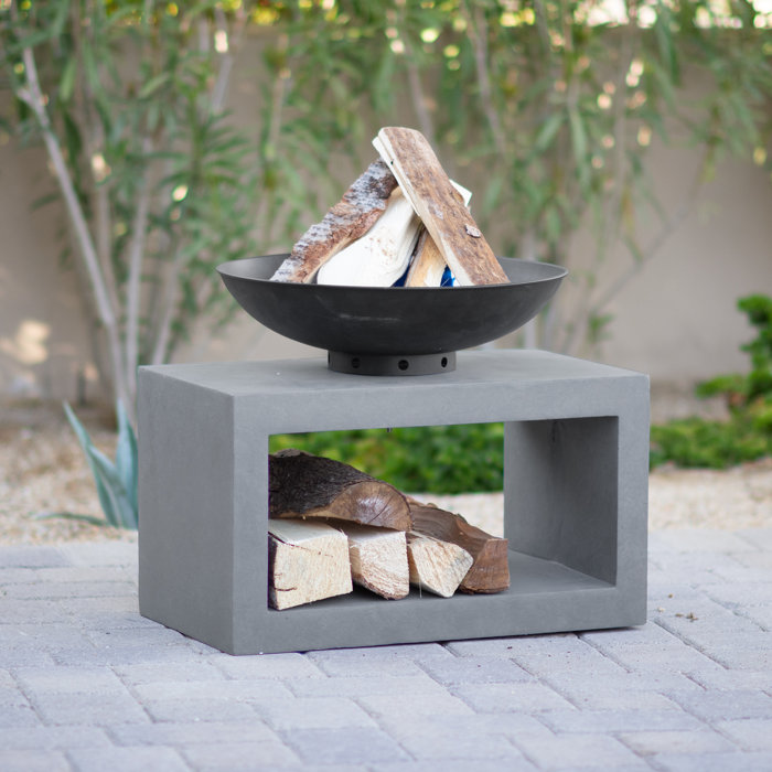 Greyleigh™ Windham 20.1'' H x 25.25'' W Magnesium Oxide Wood Burning ...