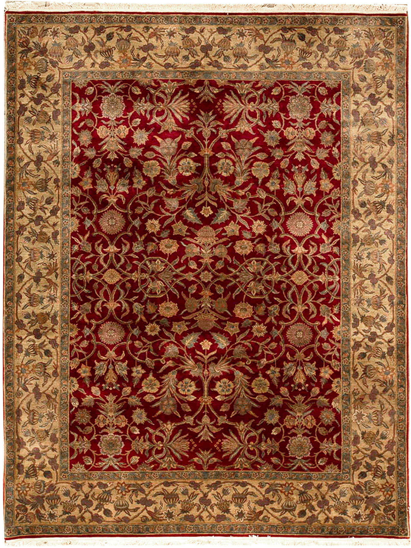 Bokara Rug Co., Inc. Hand-Knotted High-Quality Red and Gold Area Rug ...