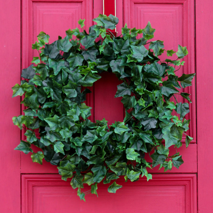 Gracie Oaks Handcrafted Faux Ivy Wreath | Wayfair
