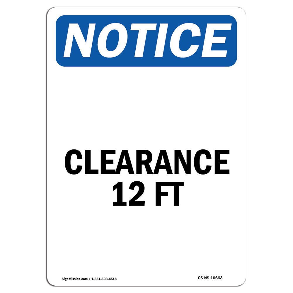 SignMission Osha Notice - Clearance 12 Ft Sign | Wayfair