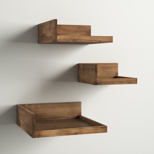 Three Posts™ Vincenzo 3 Piece Wall Shelf & Reviews | Wayfair
