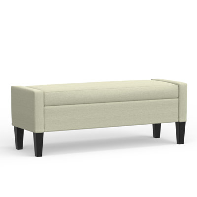 Latitude Run® 52" Upholstered Storage Bench With Truncated Arms | Wayfair