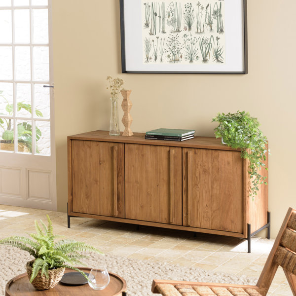 Ebern Designs Kursti 148Cm Wide Teak Solid Wood Sideboard | Wayfair.co.uk