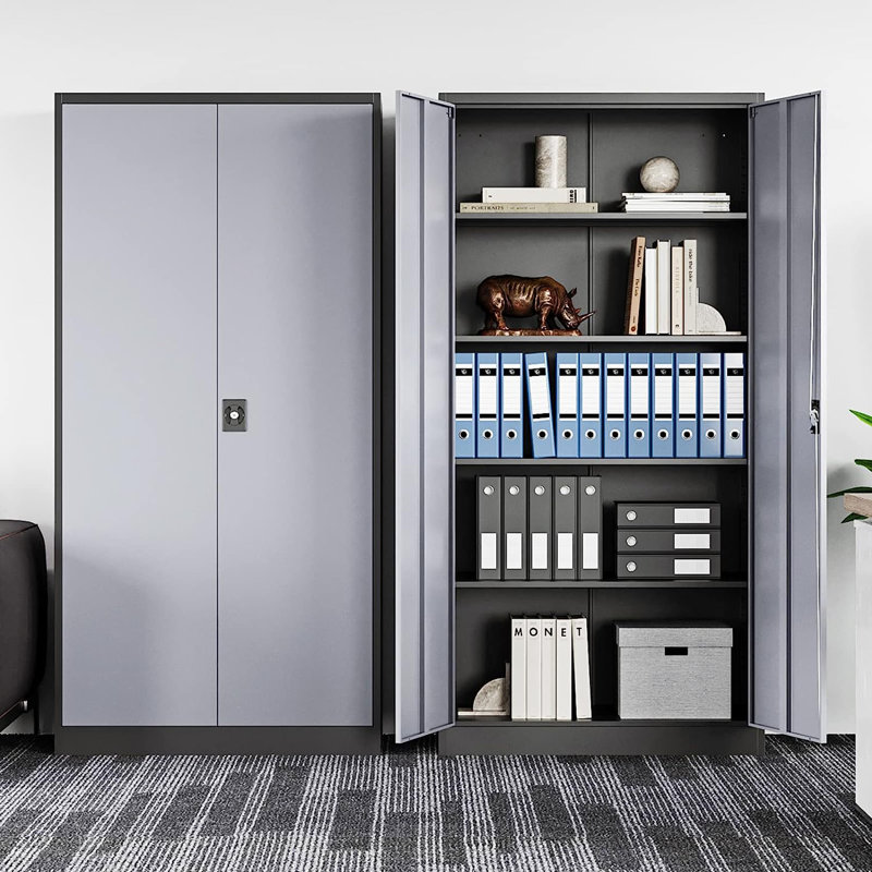 Inbox Zero Jugoslav 32'' Wide 5 - Shelf Storage Cabinet & Reviews | Wayfair