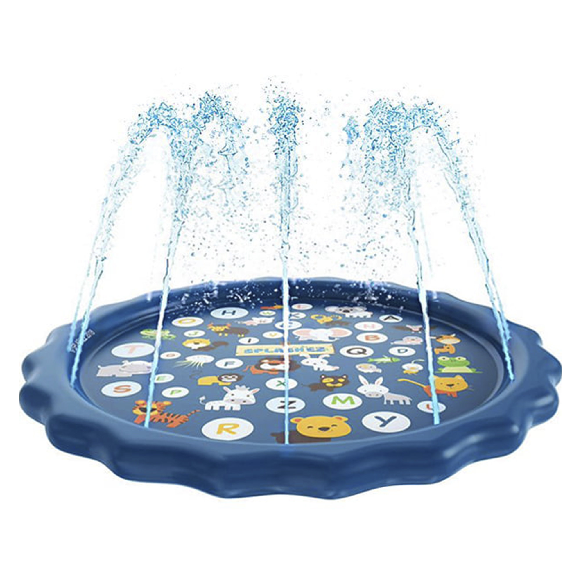 Wewdigi 68 Inch Round Kids Water Splash Pad Toys Outdoor Sprinkler Mat ...