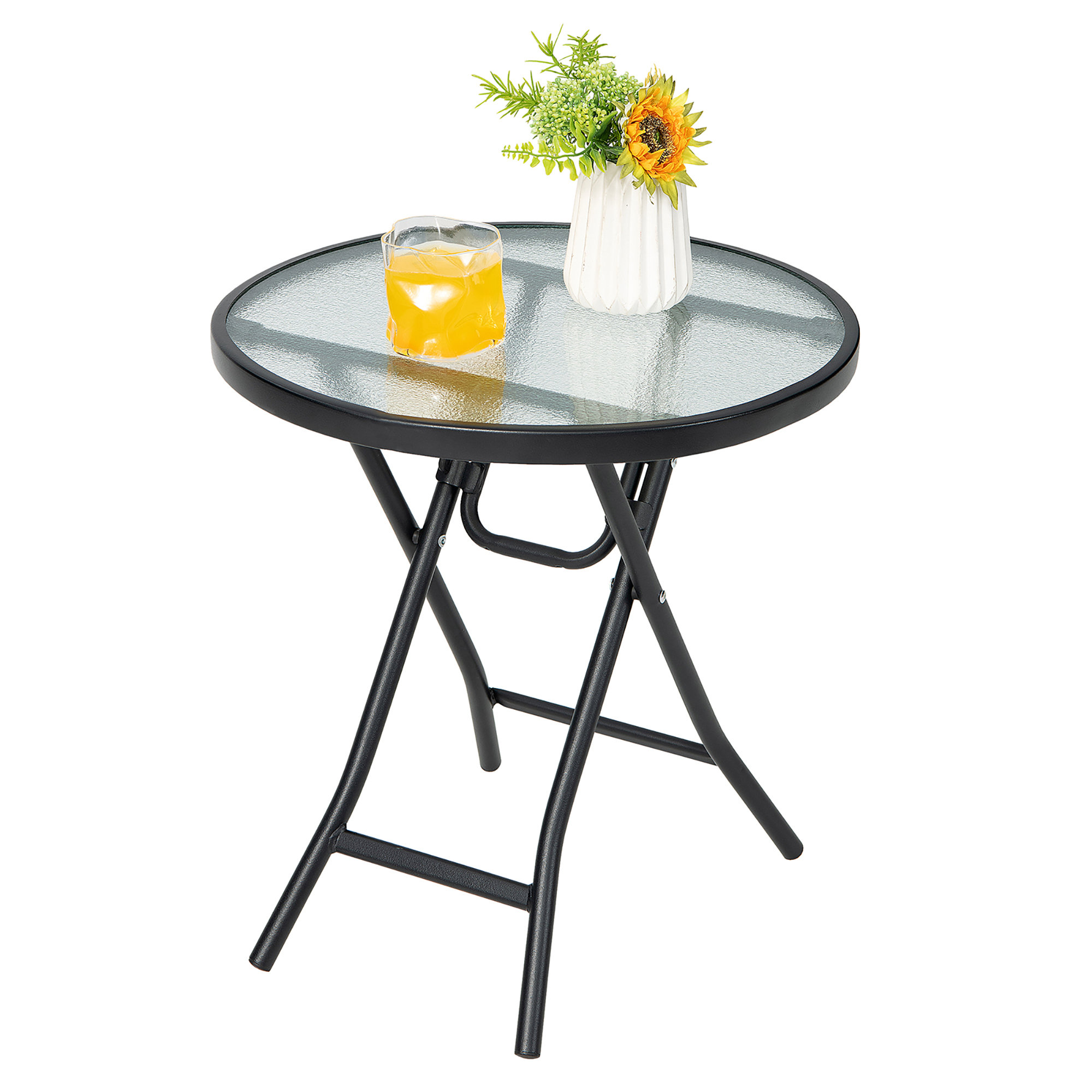 Ebern Designs Steel Side Table | Wayfair