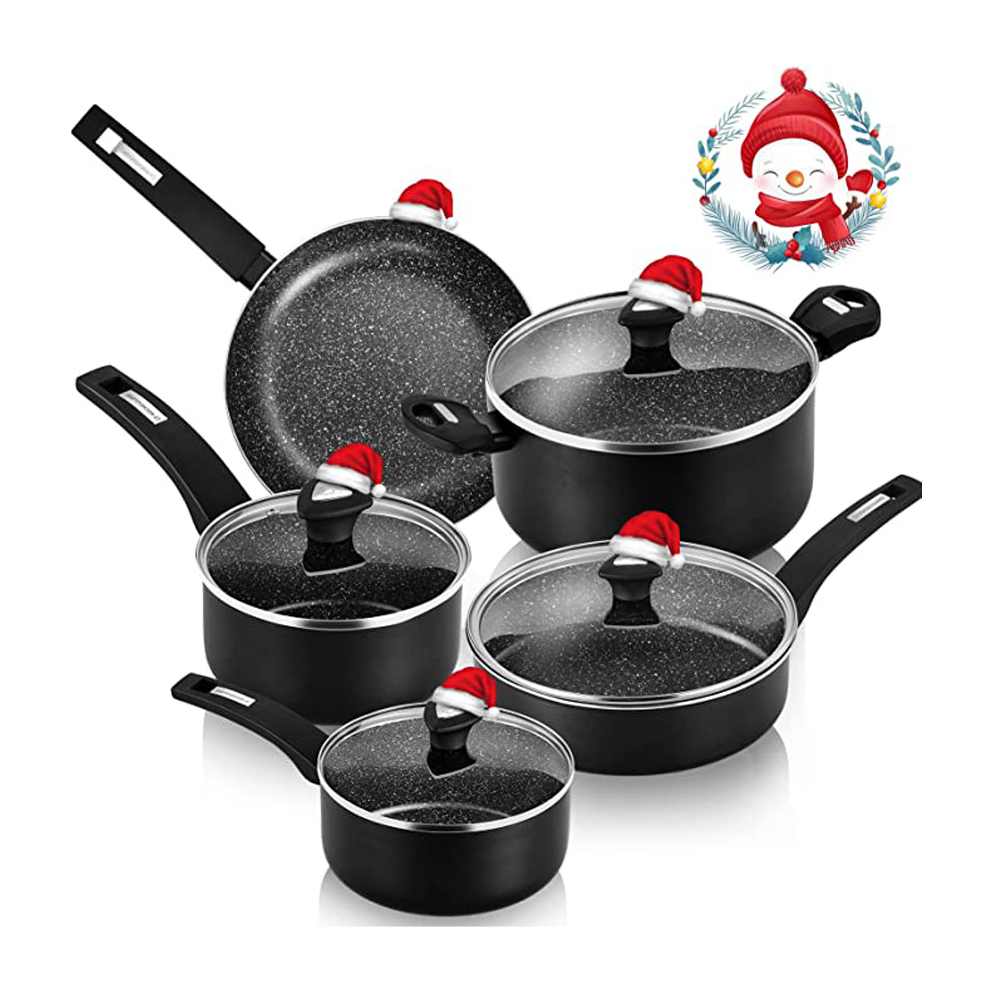CS KOCHSYSTEME 9 Pieces Aluminum Non Stick Cookware Set | Wayfair