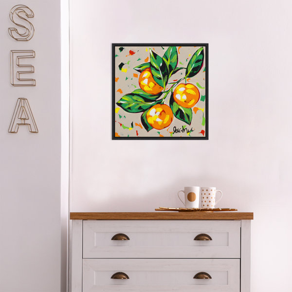 Rosalind Wheeler Jodi Augustine Fruit Sketch Oranges by - Floater Frame ...