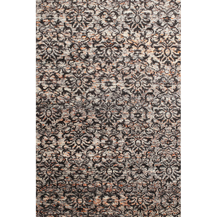 East Urban Home Contemporary Black Area Rug | Wayfair