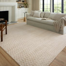 Foundry Select Ramsley Performance Ivory/Gray Rug | Wayfair