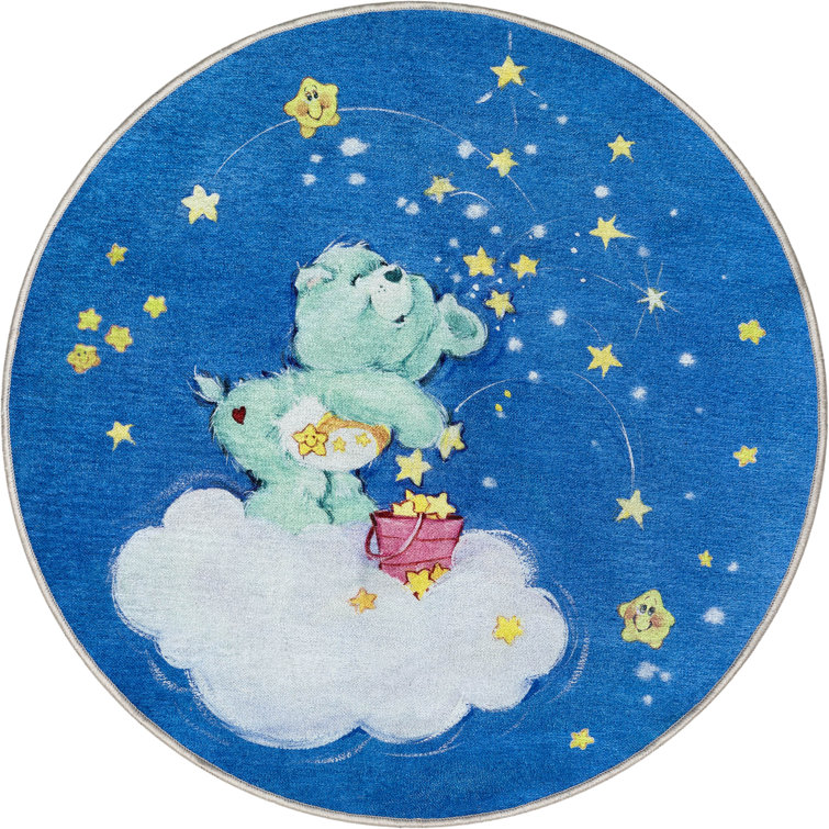 Well Woven Care Bears Wishing On A Star Blue Rug | Wayfair