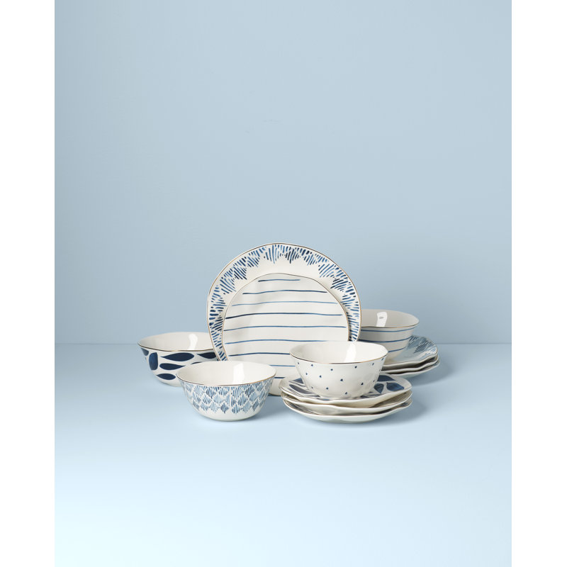 Lenox Porcelain China Dinnerware Set - Service for 4 & Reviews | Wayfair