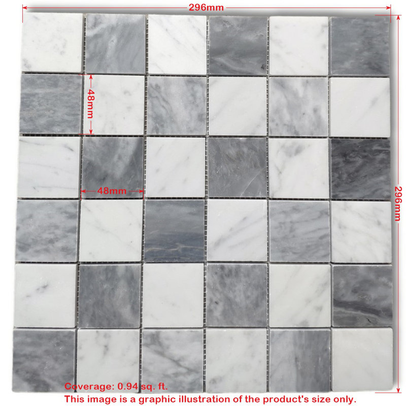 Marble Online 12" x 12" Marble Mosaic Sheet Subway Wall & Floor Tile ...