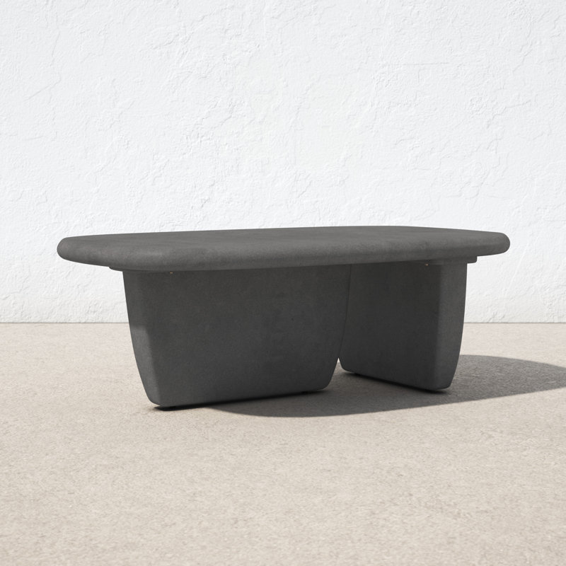 AllModern Barkett Concrete Outdoor Coffee Table | Wayfair
