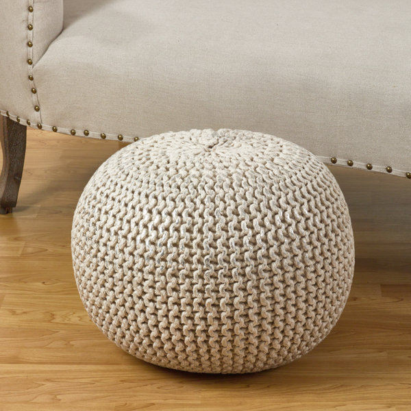 Dakota Fields Alsacia Upholstered Pouf & Reviews | Wayfair