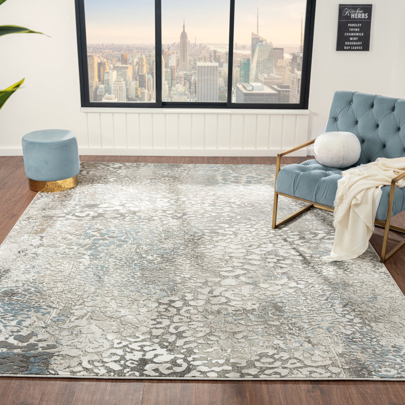 N Natori Performance Gray Rug | Wayfair