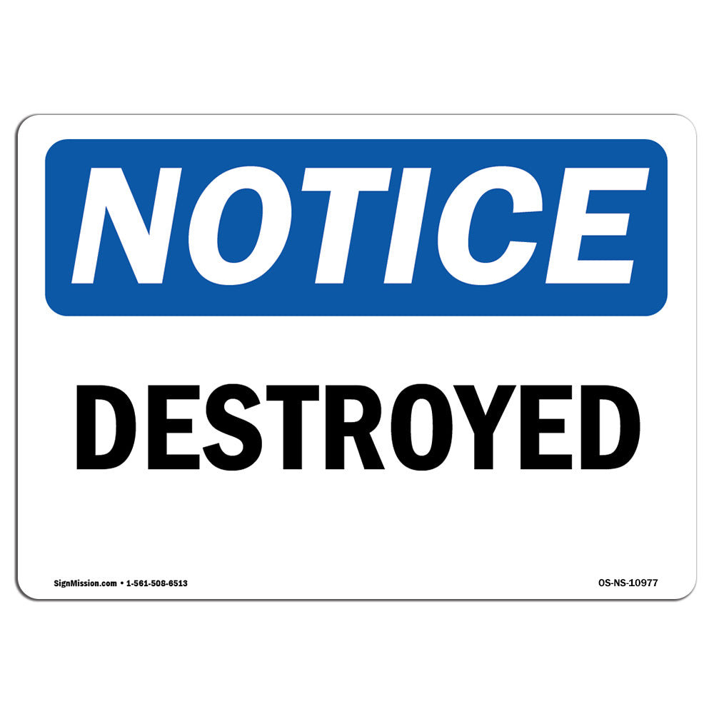 SignMission Destroyed Sign | Wayfair