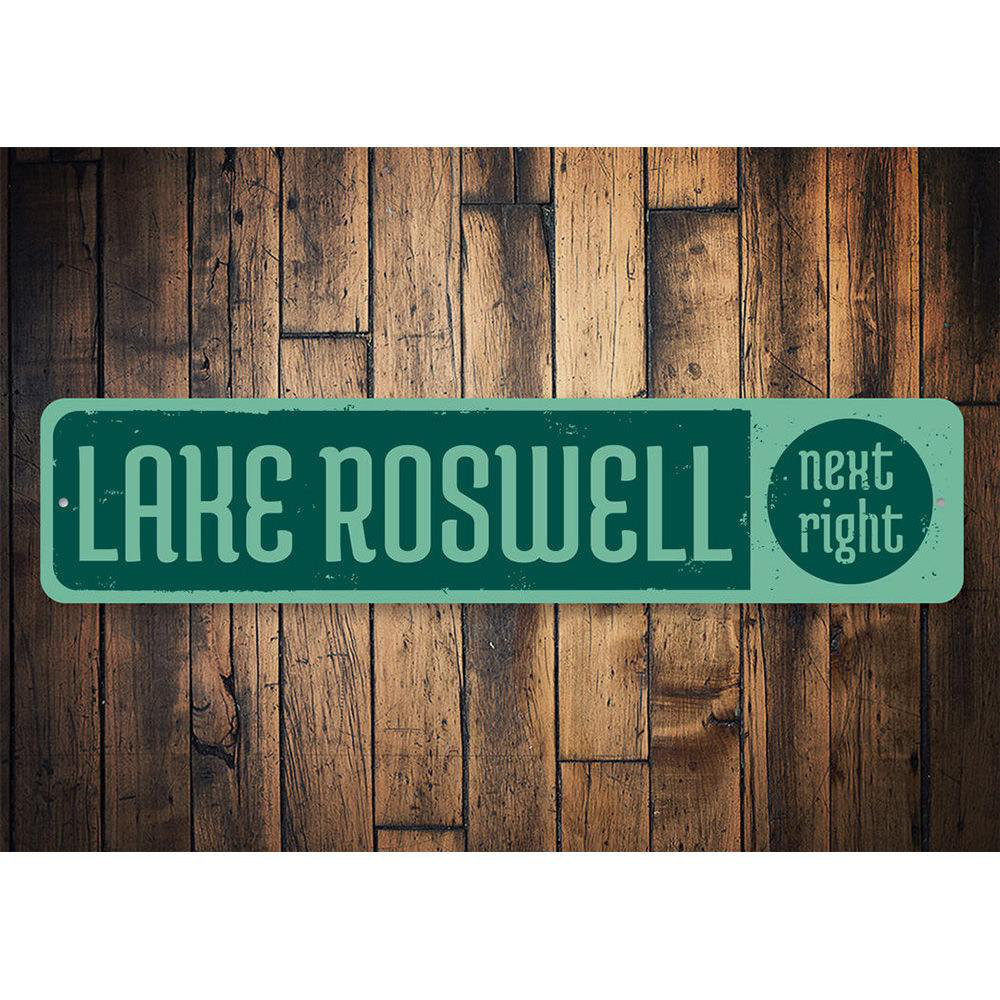 Lizton Sign Shop, Inc Lake Next Right Metal Sign | Wayfair