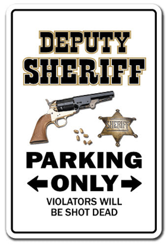 SignMission Deputy Sherriff Parking Decal Police Trooper Cop Law ...