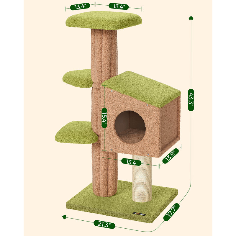 Archie & Oscar™ 43" Timms Cat Tree & Reviews | Wayfair