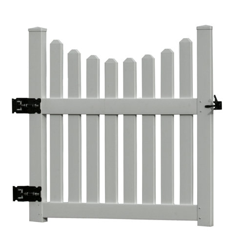 Vita 3.5 ft. H x 4 ft. W Cottage Vinyl Gate & Reviews | Wayfair
