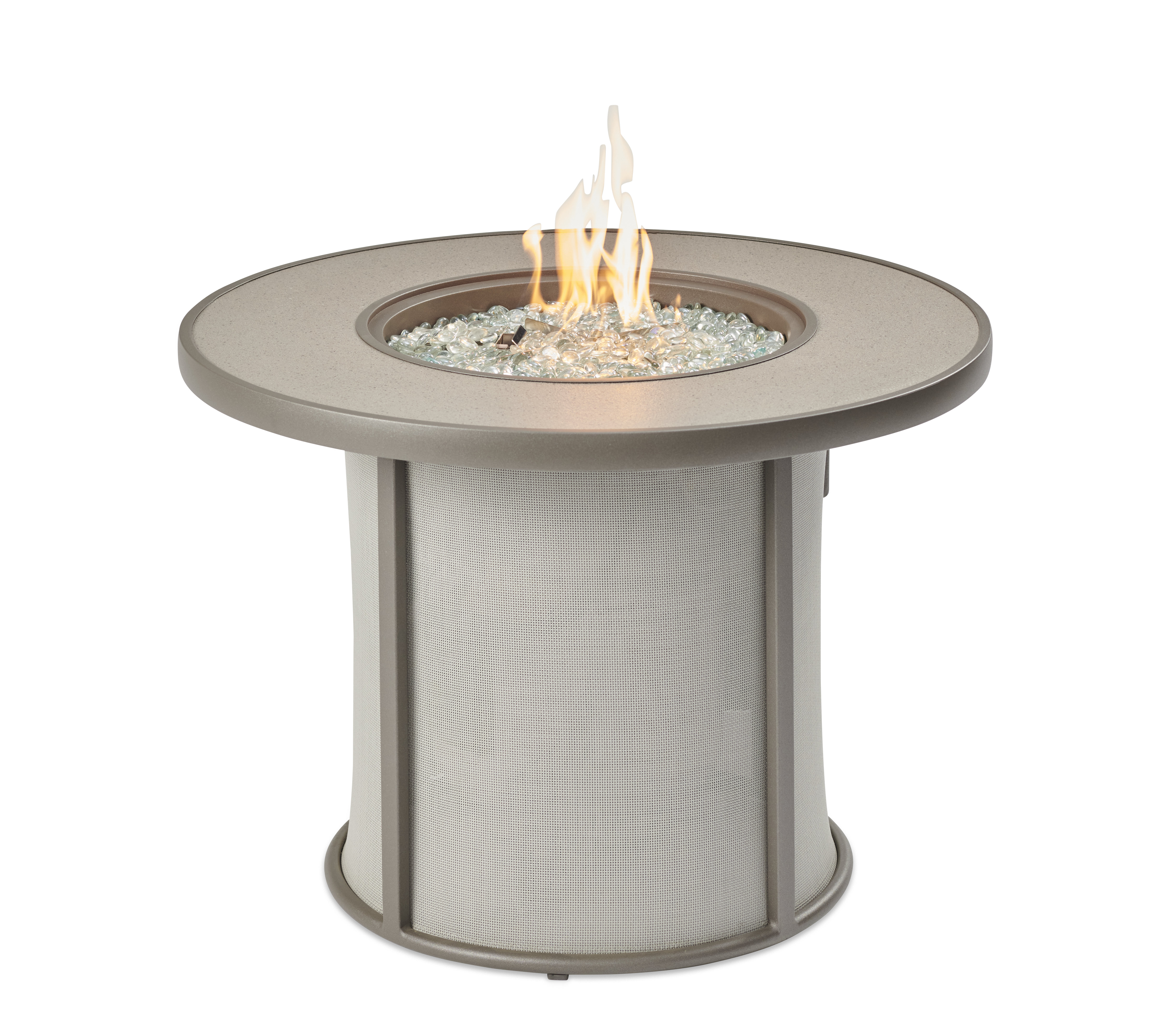 The Outdoor GreatRoom Company Grey Stonefire Gas Fire Pit Table | Wayfair
