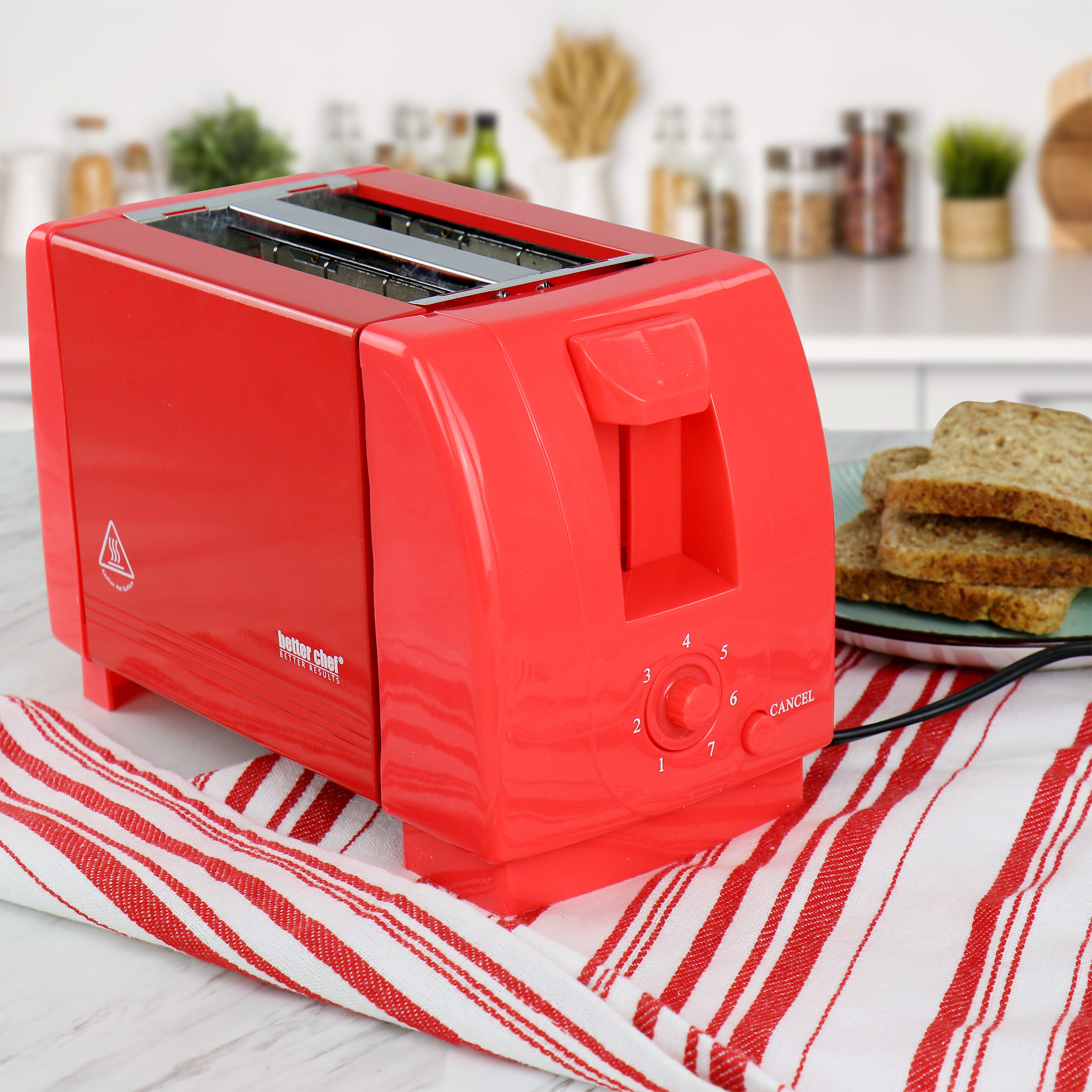 Better Chef Compact Two Slice Countertop Toaster In Red | Wayfair