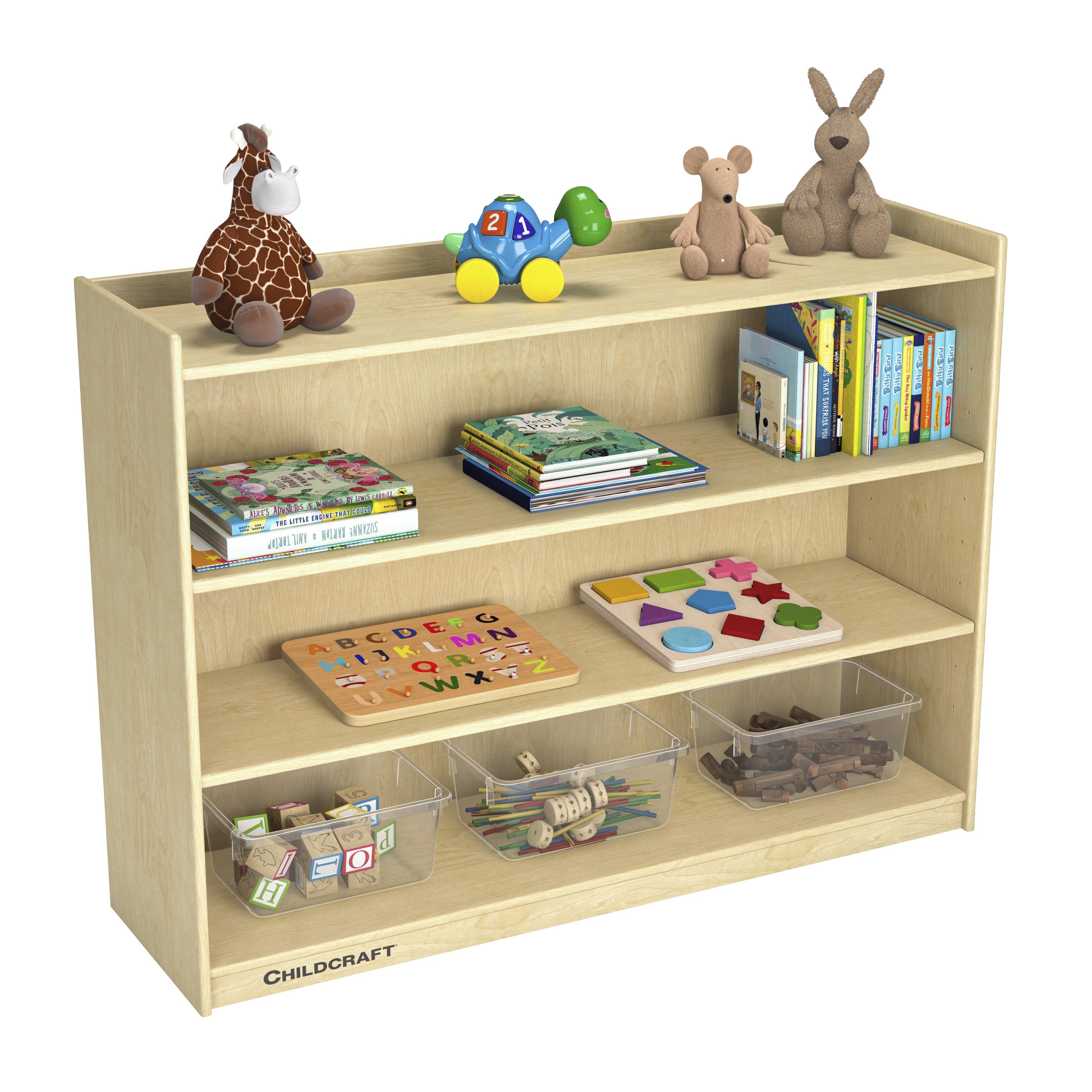 Childcraft 47.75'' W Solid Wood Kids Bookcase | Wayfair