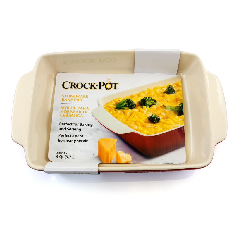 Crock-Pot 4 Qt. Stoneware Rectangle Bake Pan & Reviews | Wayfair