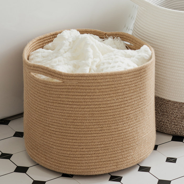 Latitude Run® Woven Fabric Basket | Wayfair