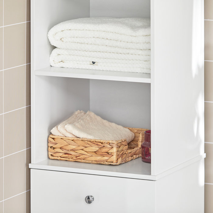 Latitude Run® Lynanne Freestanding Linen Cabinet & Reviews | Wayfair