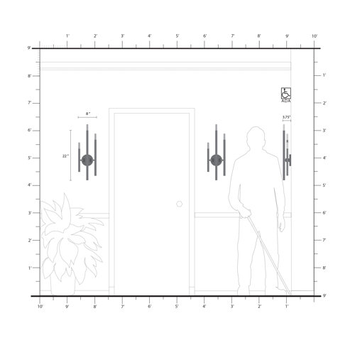 Orren Ellis Matchett Steel Armed Sconce | Wayfair