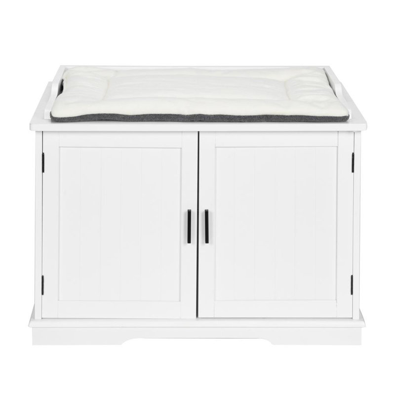 Red Barrel Studio® Ascensin Wood Litter Box Enclosure & Reviews | Wayfair