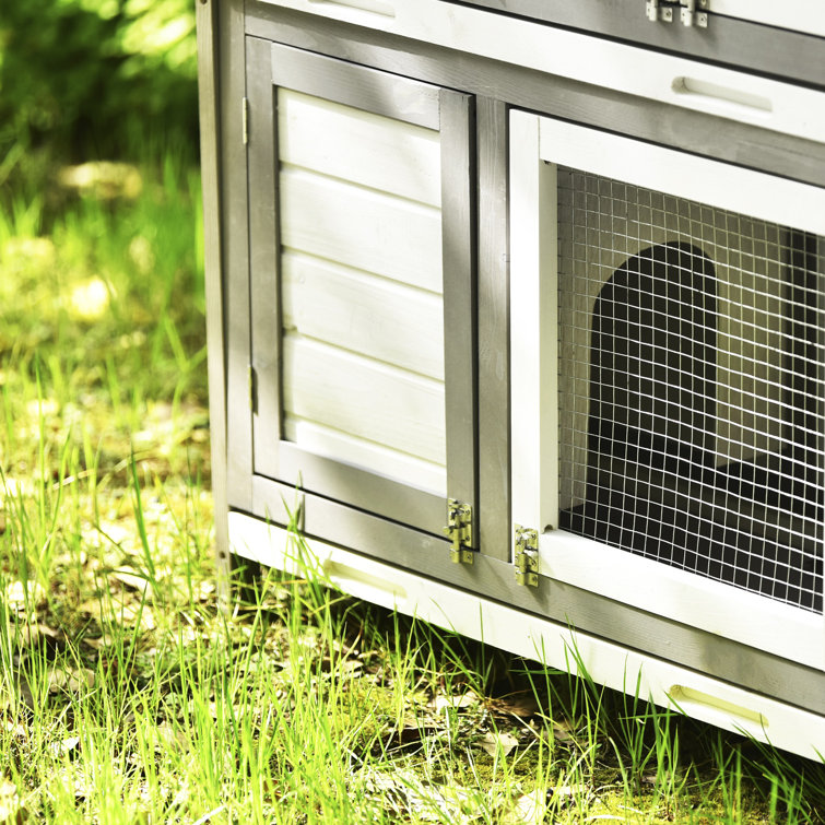 Archie & Oscar Lillianna Weather Resistant Rabbit Hutch with Ramp ...