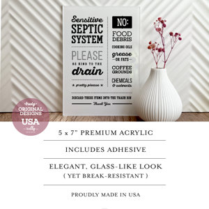 Reilly Originals Sensitive Septic System Please Be Kind to the Drain ...