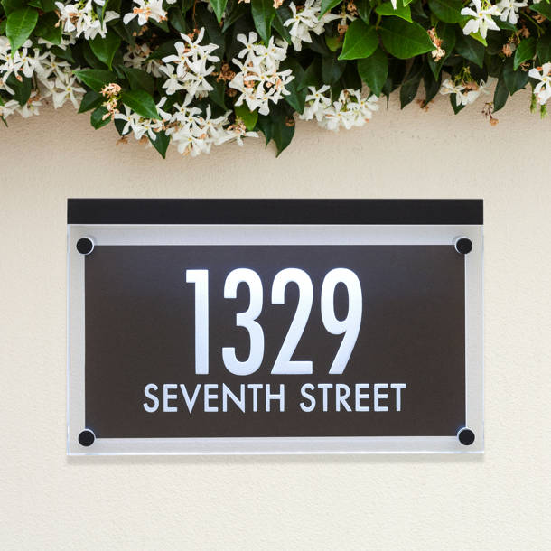 Whitehall Products 1-Line Address Plaque & Reviews | Wayfair
