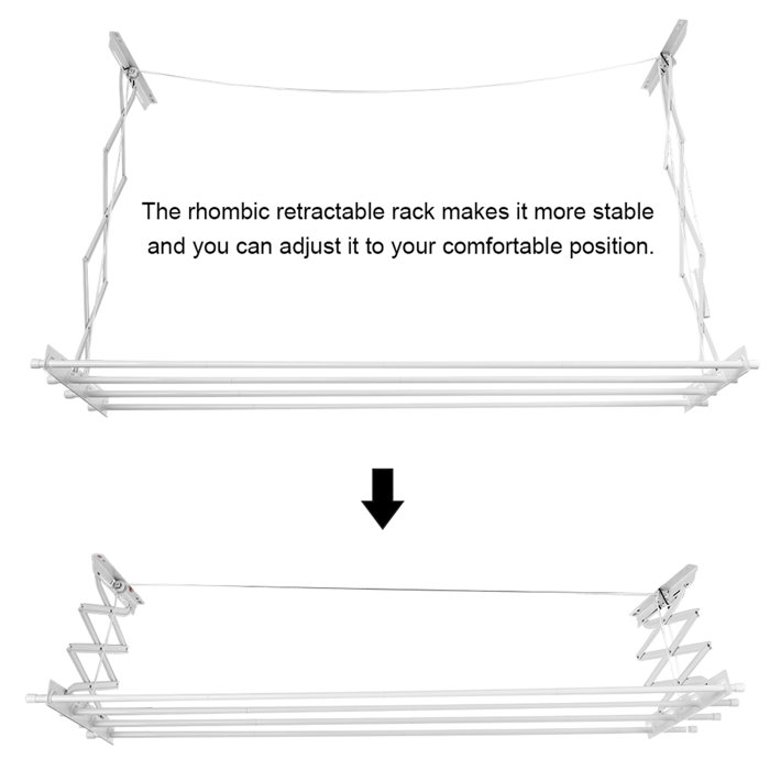 Rebrilliant Multifunction Wall-Mounted Drying Rack | Wayfair.co.uk