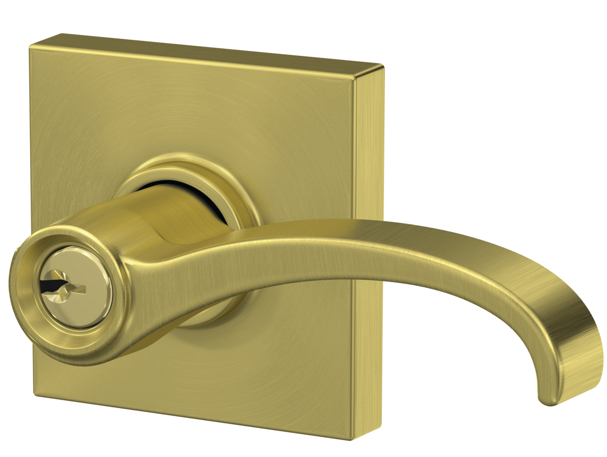 Schlage Whitney Keyed Entry Lever with Collins Trim | Wayfair