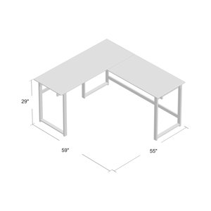 Ebern Designs Ferrill 55'' Desk & Reviews | Wayfair