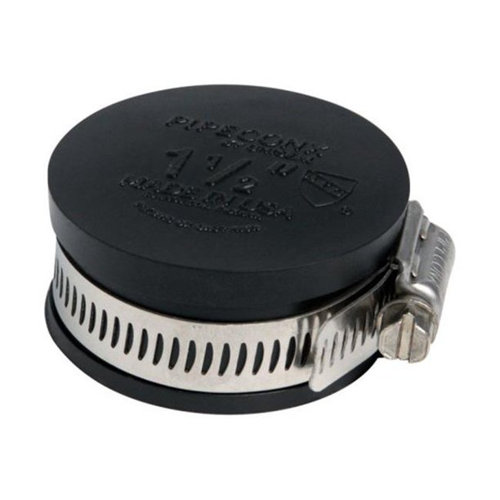 Avalon Rubber Jim Cap With Stainless Steel Hose Clamp 1-1/2" | Wayfair