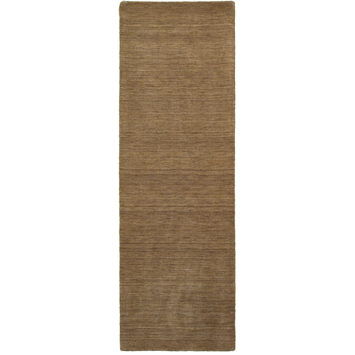 Brayden Studio® Barrientos Handmade Tufted Wool Tan Area Rug & Reviews ...