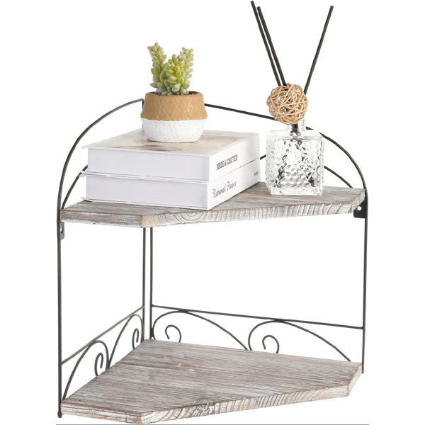 17 Stories 2 Piece Diamond Corner Shelf | Wayfair